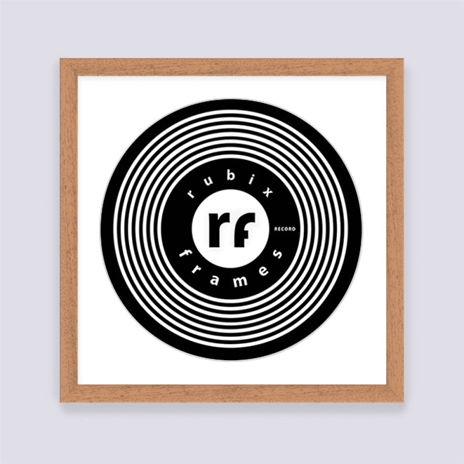 Wood Oak Finish Record Disc Frame – Rubix Frames
