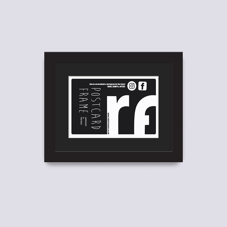 Black Postcard Picture Frame – Rubix Frames