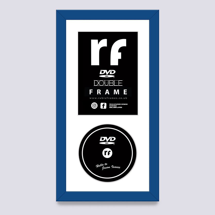 Dark Blue DVD Cover & Disc Frame – Rubix Frames