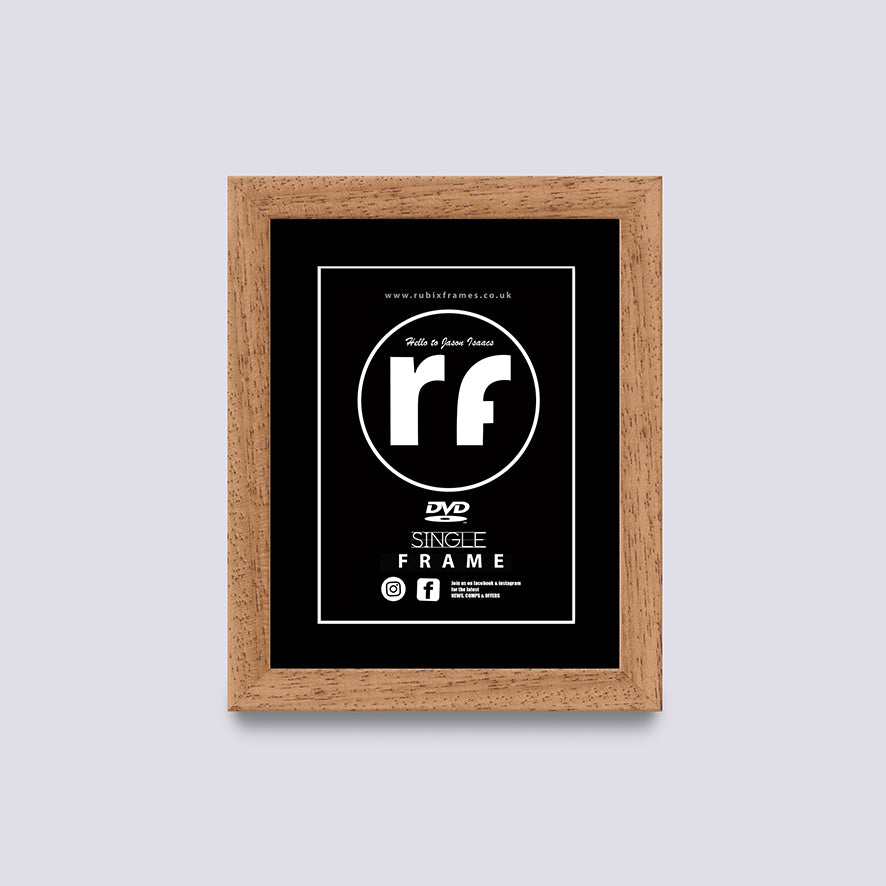Wood Oak Finish DVD Cover Frame – Rubix Frames