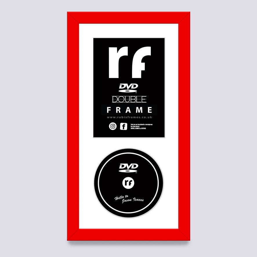 Red DVD Cover & Disc Frame – Rubix Frames